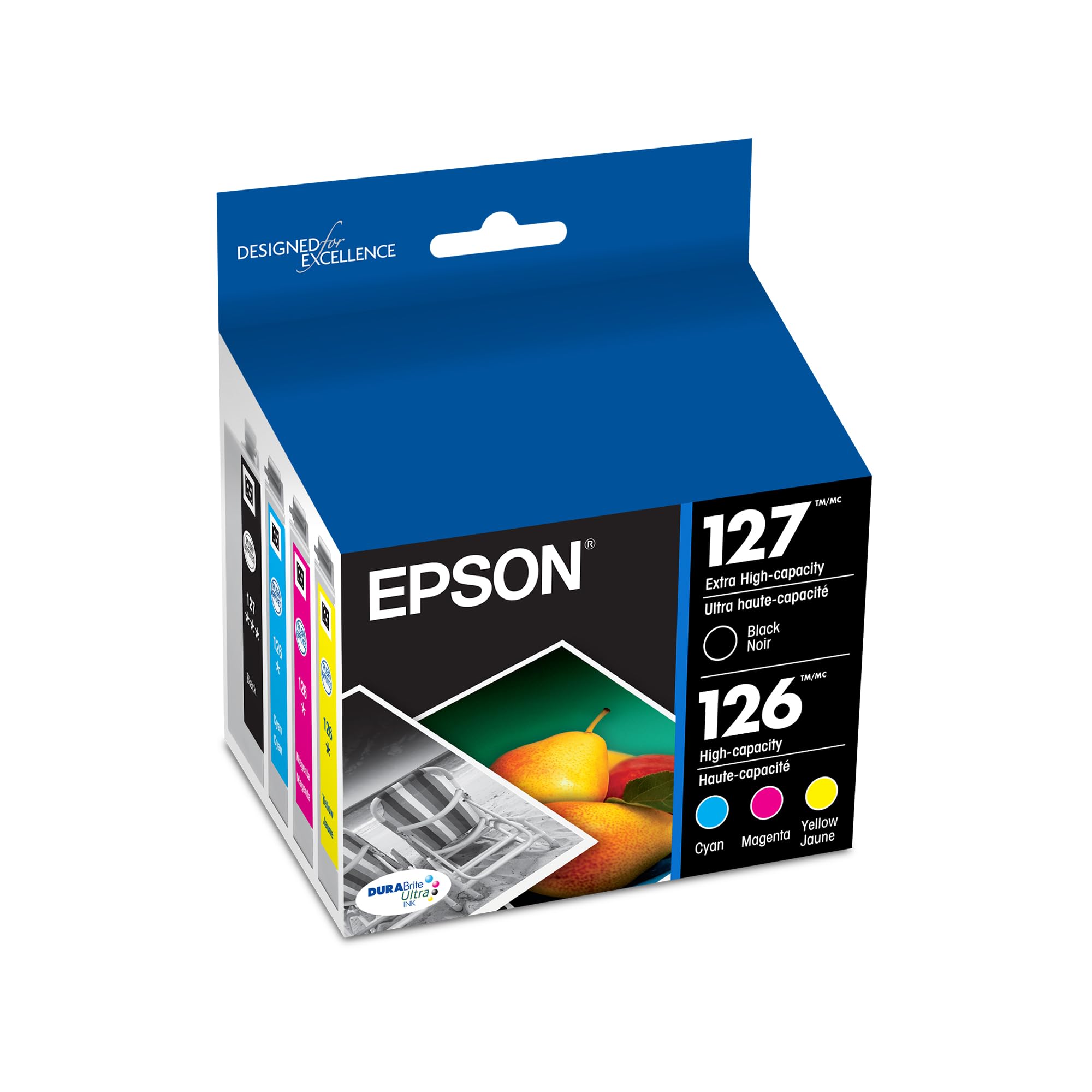 Epson T127120-BCS DURABrite Ultra Black & Color Combo Pack Extra High Capacity - -Cartridge - -Ink