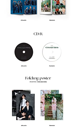 UP10TION Connection 2nd Album Silhouette Version CD+1p Folding Poster On Pack+80p Booklet+1p Sticket+1p Bookmark+2p Selfie PhotoCard+Tracking Kpop Sealed