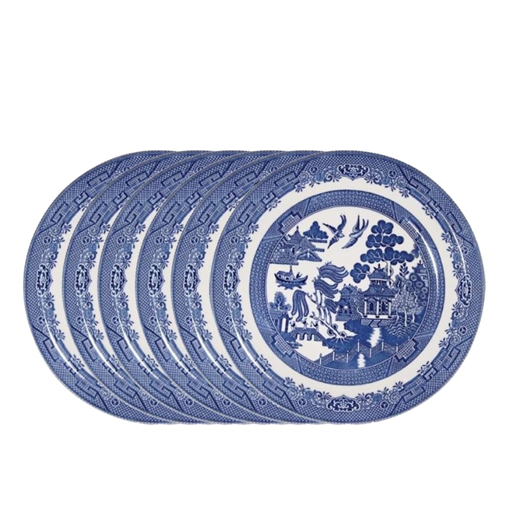 Churchill Blue Willow Plate 10" (Set of 6)