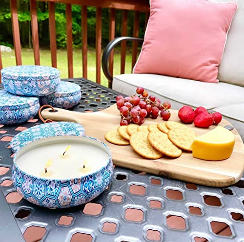 Citronella Candles Outdoor Set 4 x12oz Decorative Large Citronella Candles Outdoor Candles