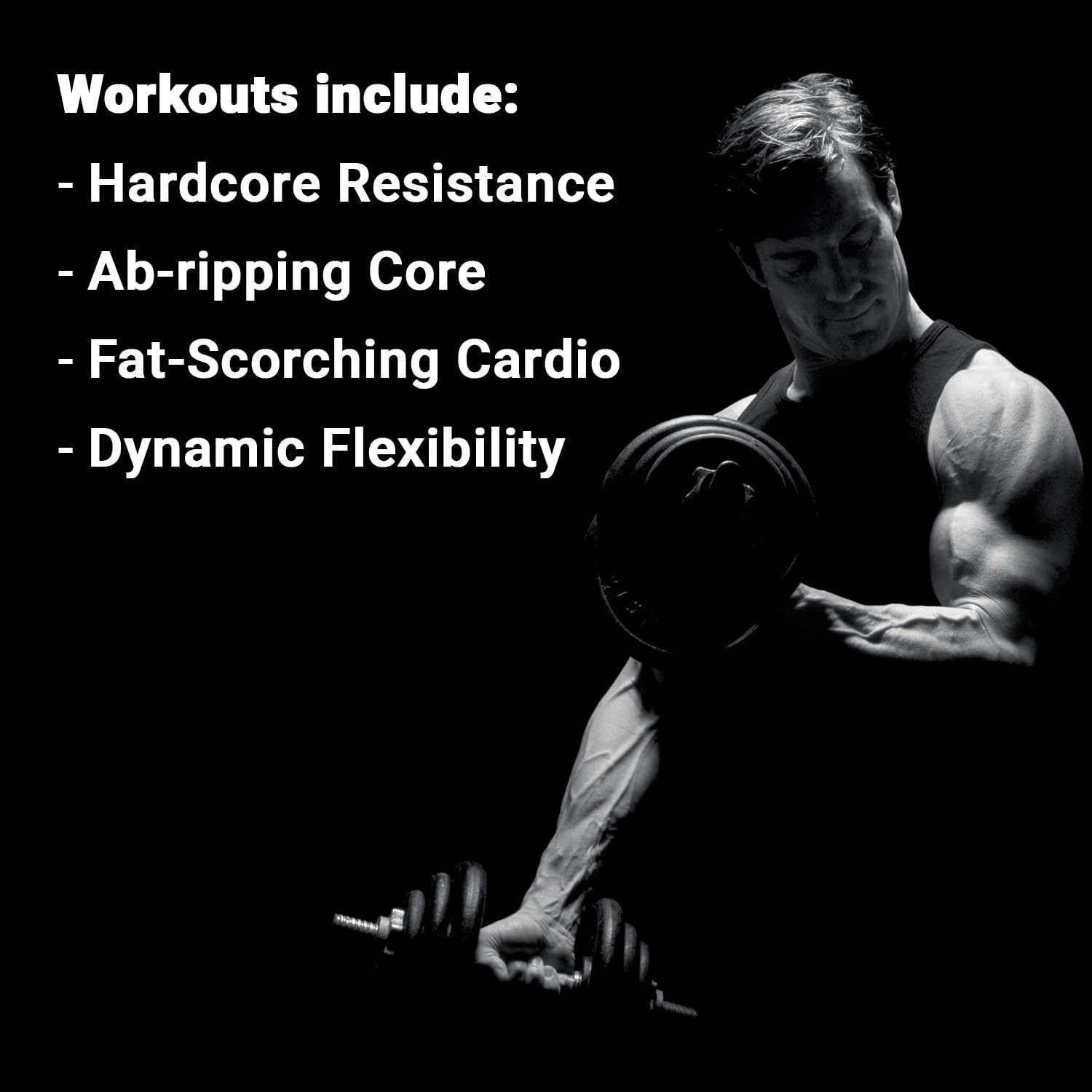 P90X DVD Workout Base Kit, Home Gym Bodyweight Exercise Program, No Workout Equipment Needed, Nutrition Guide Included, 12 Fitness DVDs