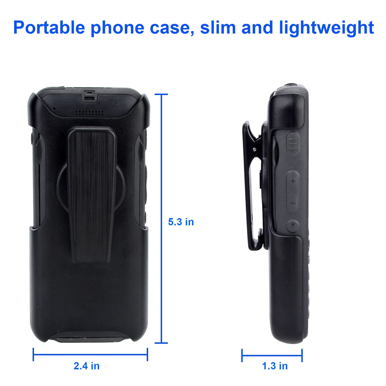 iGuerburn VoIP Phone Case for Cisco 8821 & Cisco 8821-EX, Cisco Phone Holder with 360° Swivel Belt Clip (Black)