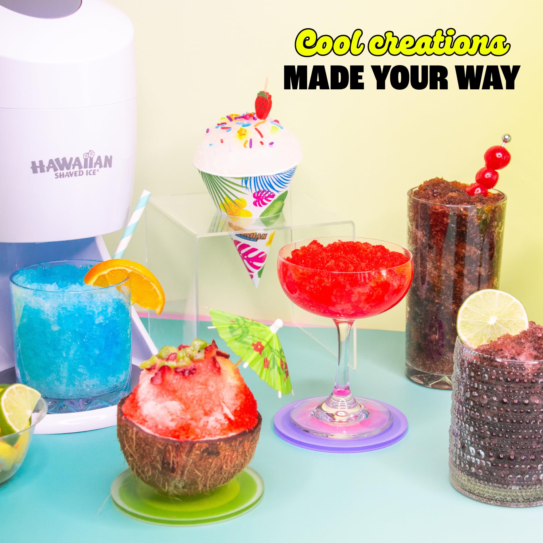 Hawaiian Shaved Ice S900A Shaved Ice and Snow Cone Machine, 120V, White