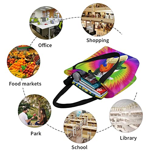 Wings#Dragon#Fire Women's Tote Bag Large Capacity Shoulder Handbag For School Travel Beach Shopping Business Work