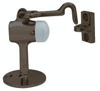 C.R. LAURENCE DL2521DU CRL Dark Bronze Floor Mounted Heavy-Duty Door Stop with Hook and Holder