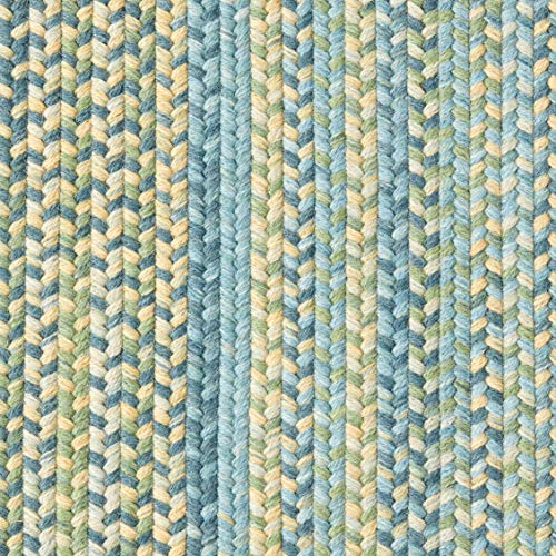 Colonial Mills Rustica Braided Rug, 4 by 6', Whipple Blue