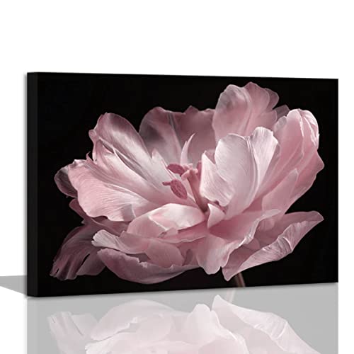 Pink Bathroom Decor - Bathroom Decor Wall Art Pink Wall Decor Black And White Decor Plant Wall Decor Pink Bedroom Decor Bathroom Pictures Black And White Wall Art Bathroom Decor Stretched 12x16inch