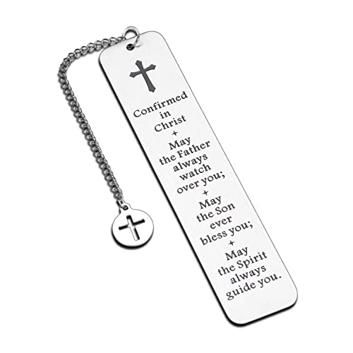 Baptism Gift for Girl Boy Catholic Confirmation Gift for Women Birthday Christian Bible Verse Bookmark for Godson Goddaughter Religious Gift for Church Bulk First Communion Graduation Gift for Him Her
