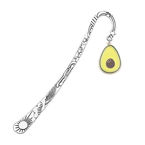 AKTAP Funny Avocado Bookmark Book Lovers Jewelry Bookworm Gift for Avocado Lover (Avocado Bookmark)