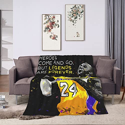 wanjun Blanket Ultra-Soft Flannel Blanket,Lightweight,Bed Throws All Seasons Warm Throw Blanket,Sofa,Room,Basketball Fans Gift. (50 inches x40 inches ), A1