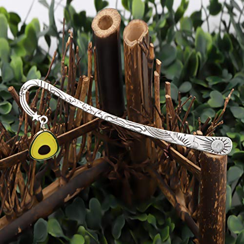 AKTAP Funny Avocado Bookmark Book Lovers Jewelry Bookworm Gift for Avocado Lover (Avocado Bookmark)