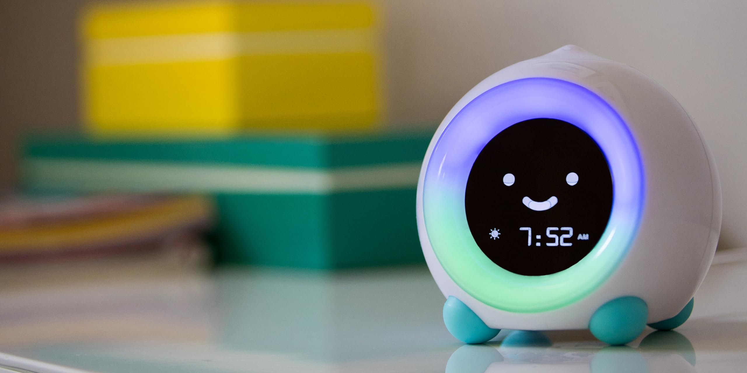 LittleHippo Mella Ready to Rise Children's Trainer, Alarm Clock, Night Light Sleep Sounds Machine (Arctic Blue), Standard