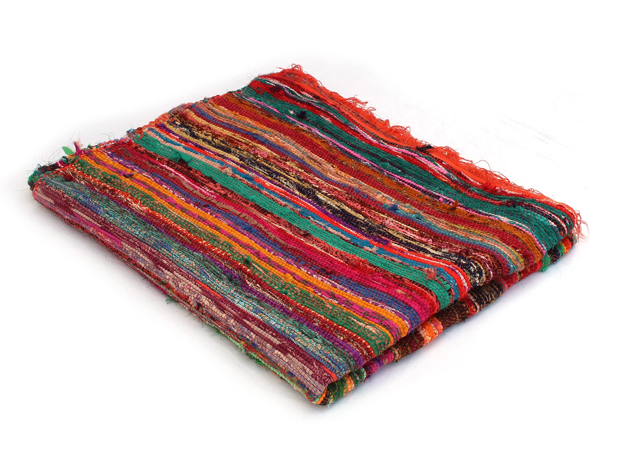 Handmade Braided Chindi Rug, Rag Rug, Area Rug, Carpet Rug, Runner Rug 3x5 Foot, 4x6 Foot, 5x7 Foot, Carpet Rug (4x6 Foot)