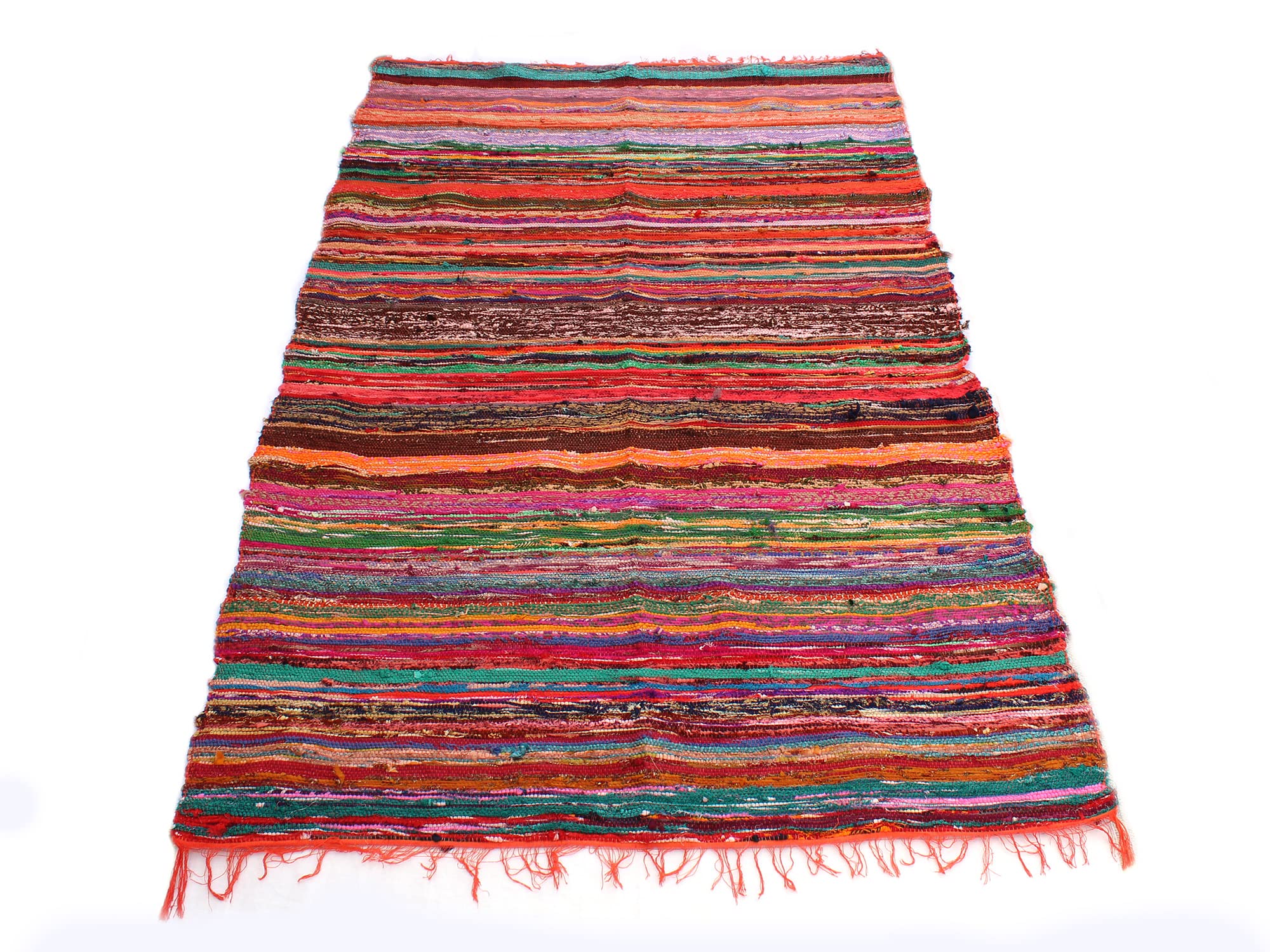 Handmade Braided Chindi Rug, Rag Rug, Area Rug, Carpet Rug, Runner Rug 3x5 Foot, 4x6 Foot, 5x7 Foot, Carpet Rug (4x6 Foot)
