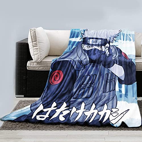 JUST FUNKY Naruto Shippuden 45" x 60" Fleece Blanket | Featuring Kakashi Hatake | Bedding | Throw | Home Décor | Sofa and Bed Blanket | Officially Licensed