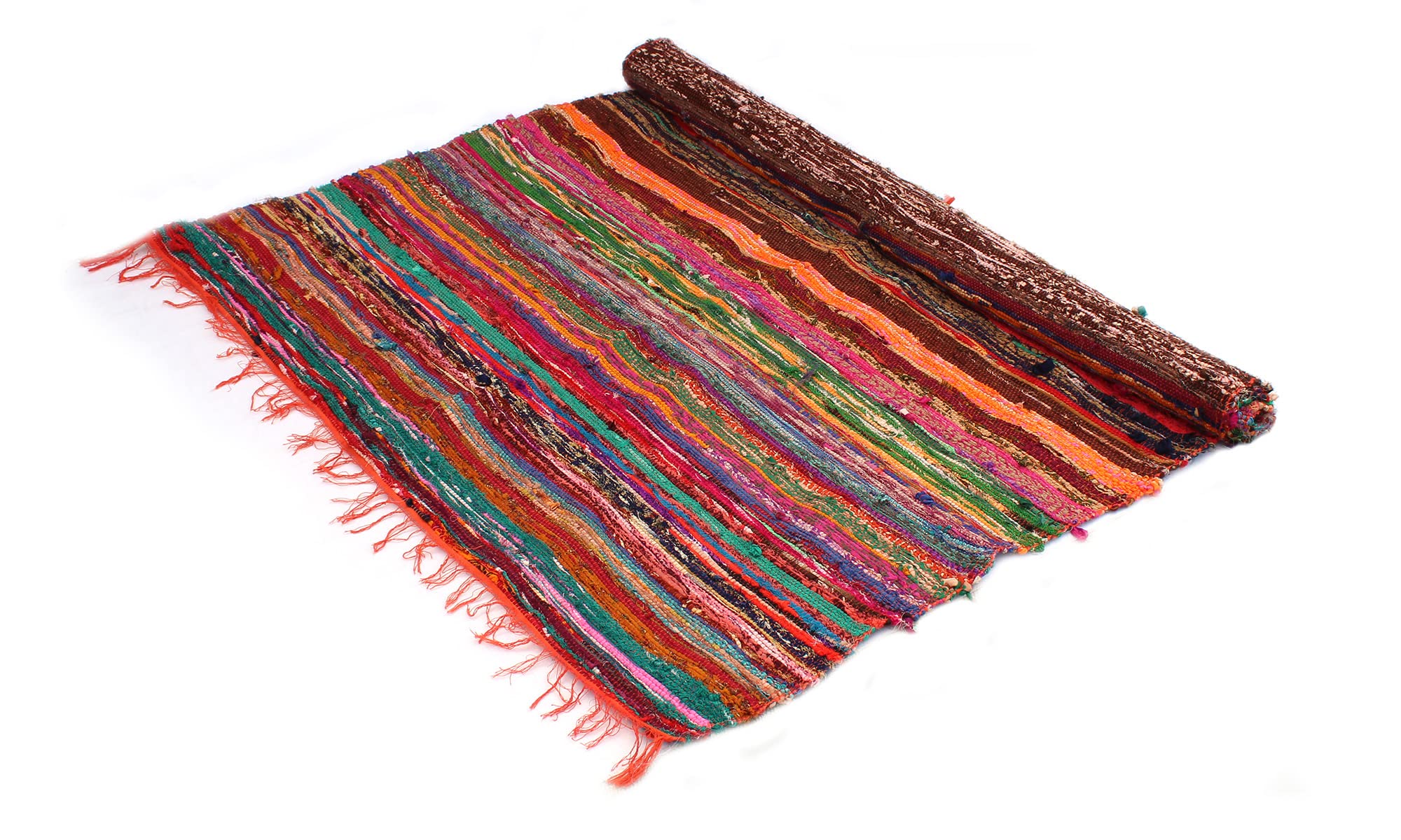 Handmade Braided Chindi Rug, Rag Rug, Area Rug, Carpet Rug, Runner Rug 3x5 Foot, 4x6 Foot, 5x7 Foot, Carpet Rug (4x6 Foot)
