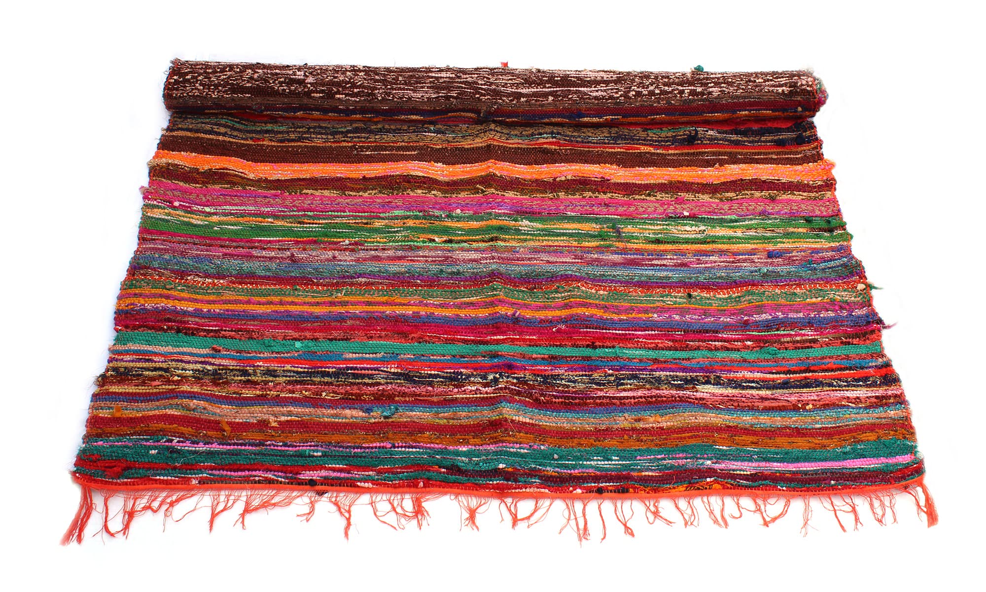 Handmade Braided Chindi Rug, Rag Rug, Area Rug, Carpet Rug, Runner Rug 3x5 Foot, 4x6 Foot, 5x7 Foot, Carpet Rug (4x6 Foot)