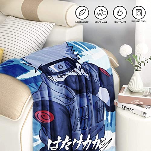 JUST FUNKY Naruto Shippuden 45" x 60" Fleece Blanket | Featuring Kakashi Hatake | Bedding | Throw | Home Décor | Sofa and Bed Blanket | Officially Licensed
