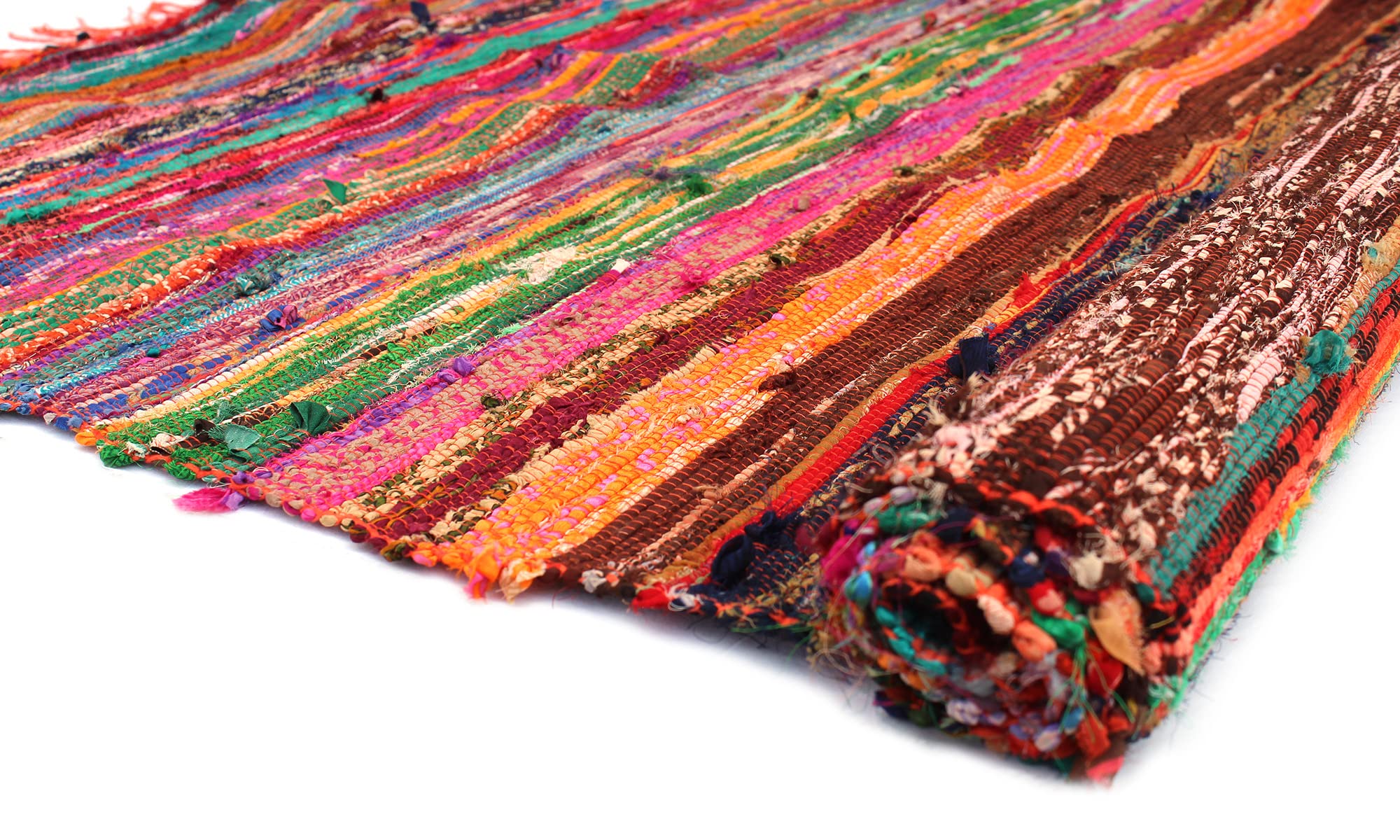 Handmade Braided Chindi Rug, Rag Rug, Area Rug, Carpet Rug, Runner Rug 3x5 Foot, 4x6 Foot, 5x7 Foot, Carpet Rug (4x6 Foot)