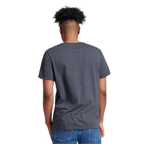 Russell Athletic Mens Cotton Performance Short Sleeve T-Shirt T Shirt, Black Heather, X-Large US