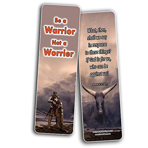 Trusting God and Not Worrying Religious Christian Bookmarks (30-Pack) - Handy Reminder About Trusting God and Not Worrying