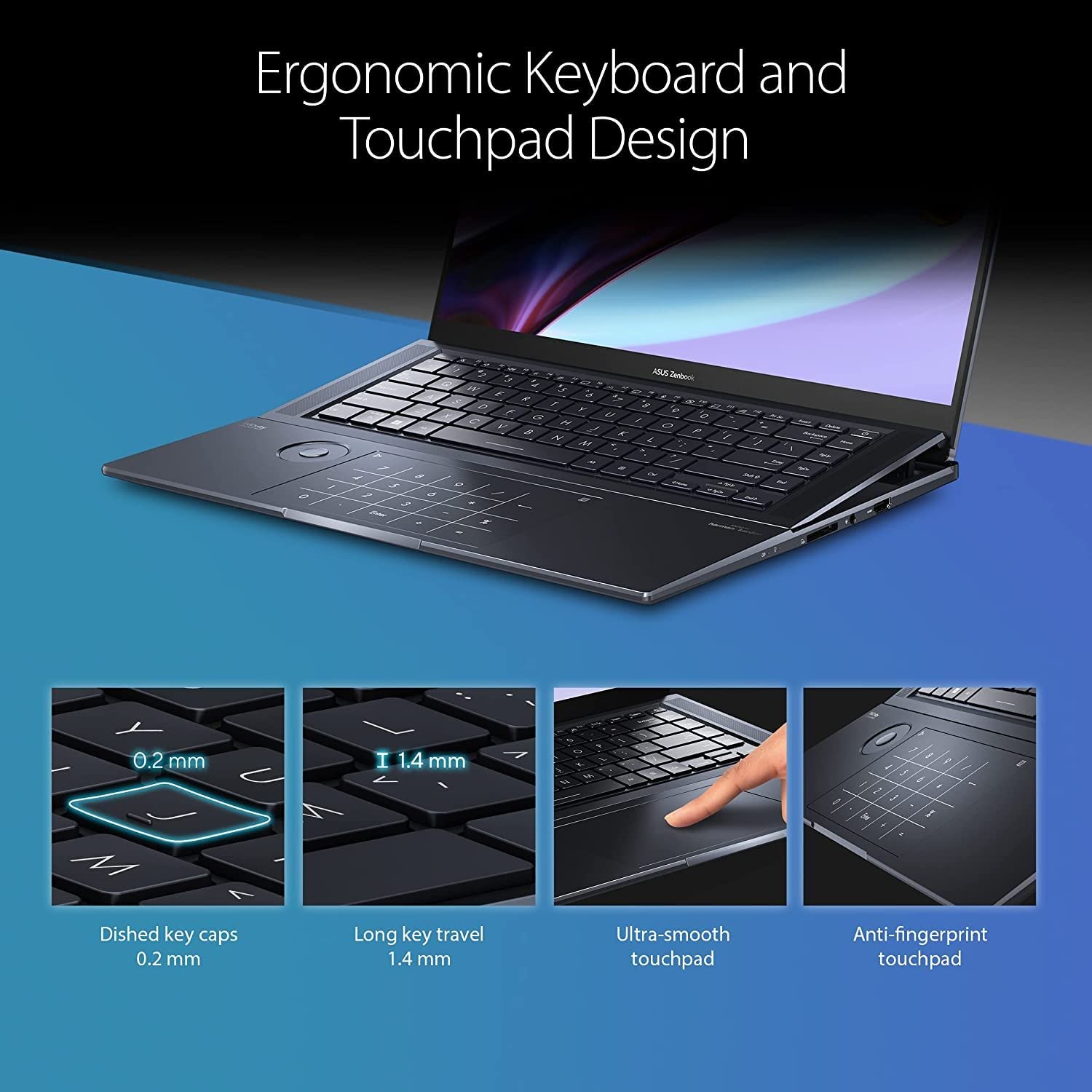 ASUS ZenBook Pro 16X OLED 16 inch 4K OLED 16:10 Touch Display, ASUS Dial, Intel Core i9-12900H, 32GB, 2TB, GeForce RTX 3060 GPU, Windows 11 Pro, Tech Black, UX7602ZM-XB96T