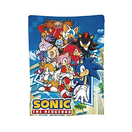 HUJIAN Cartoon Blanket Ultra-Soft Throw Blanket Air Conditioner Blanket Micro Fleece Blanket Light Weight Blanket for Bed Couch Living Room 50''X40''