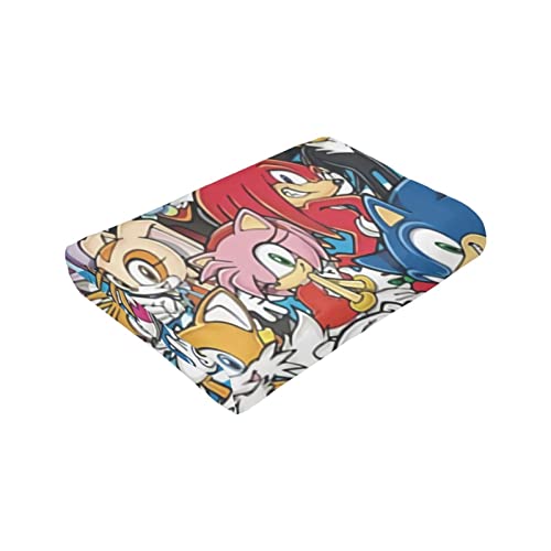 HUJIAN Cartoon Blanket Ultra-Soft Throw Blanket Air Conditioner Blanket Micro Fleece Blanket Light Weight Blanket for Bed Couch Living Room 50''X40''