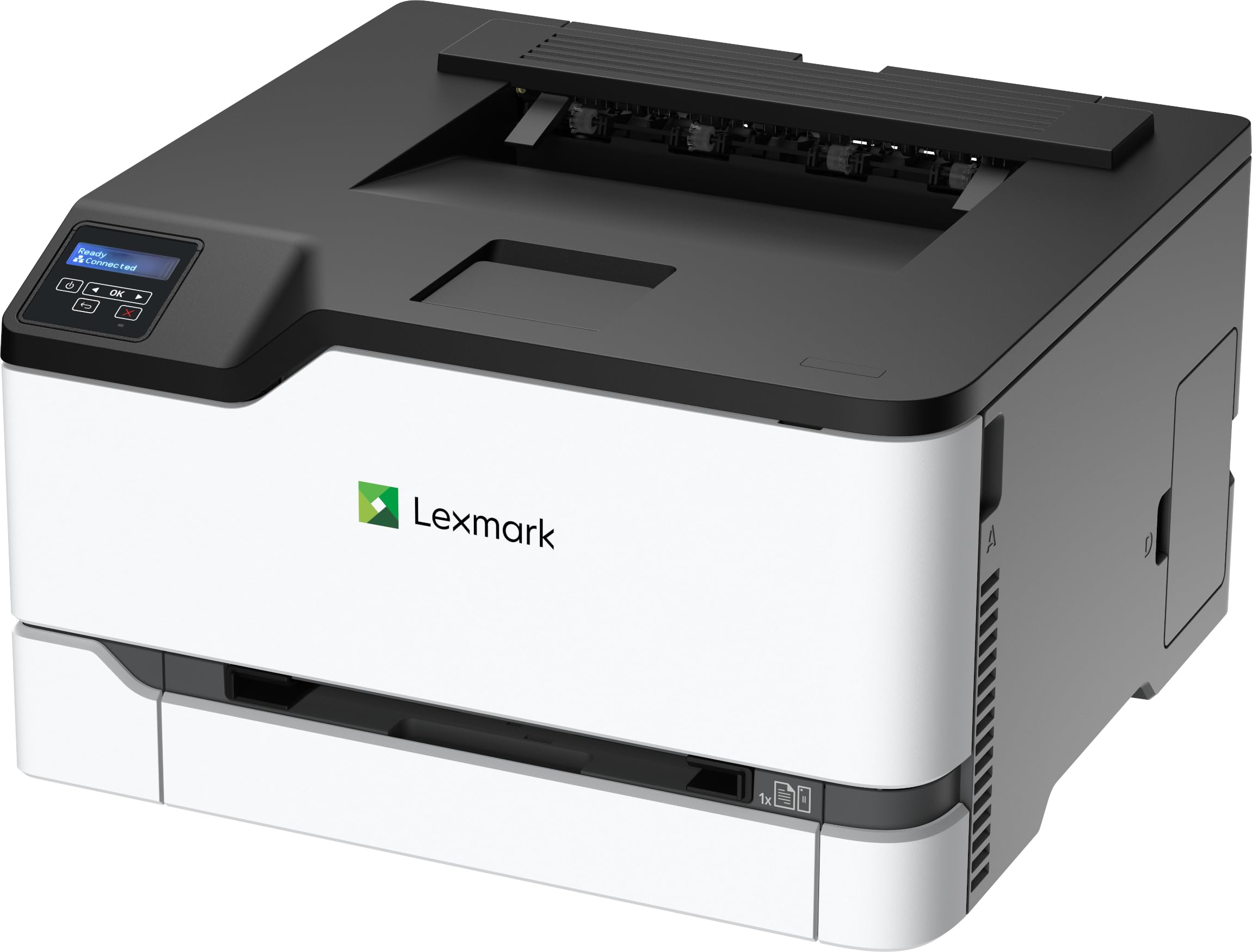 Lexmark CS331dw Laser Printer - Color - 26 ppm Mono / 26 ppm Color - 600 dpi Print - Automatic Duplex Print - Wireless LAN, White/Gray, Medium (40N9020)
