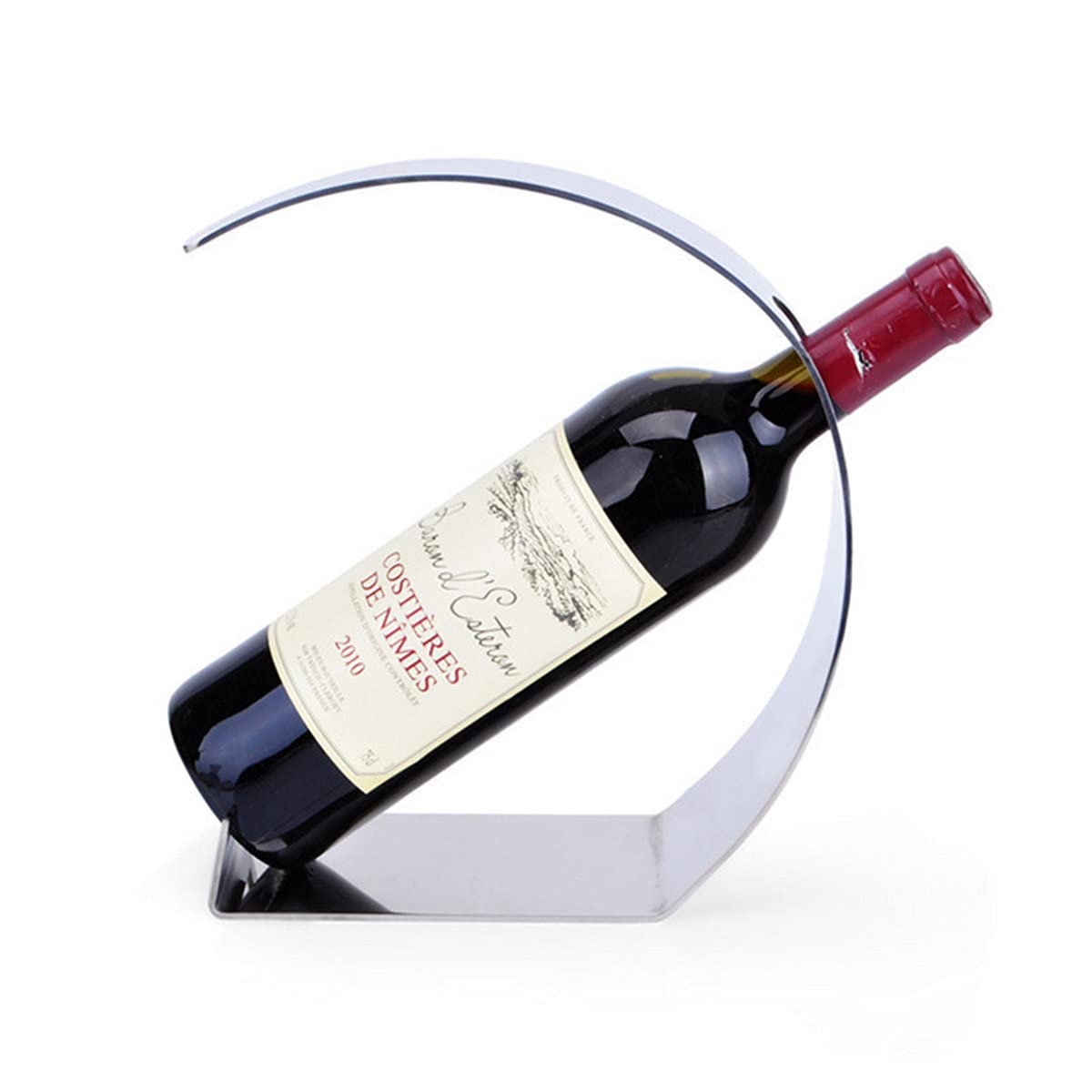 CdyBox European Stainless Steel Creative Wine Shelf Household Wine Bottle Rack
