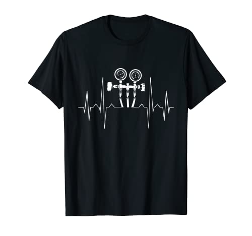 "EKG Line Heartbeat HVAC Technician" - HVAC Tech T-Shirt