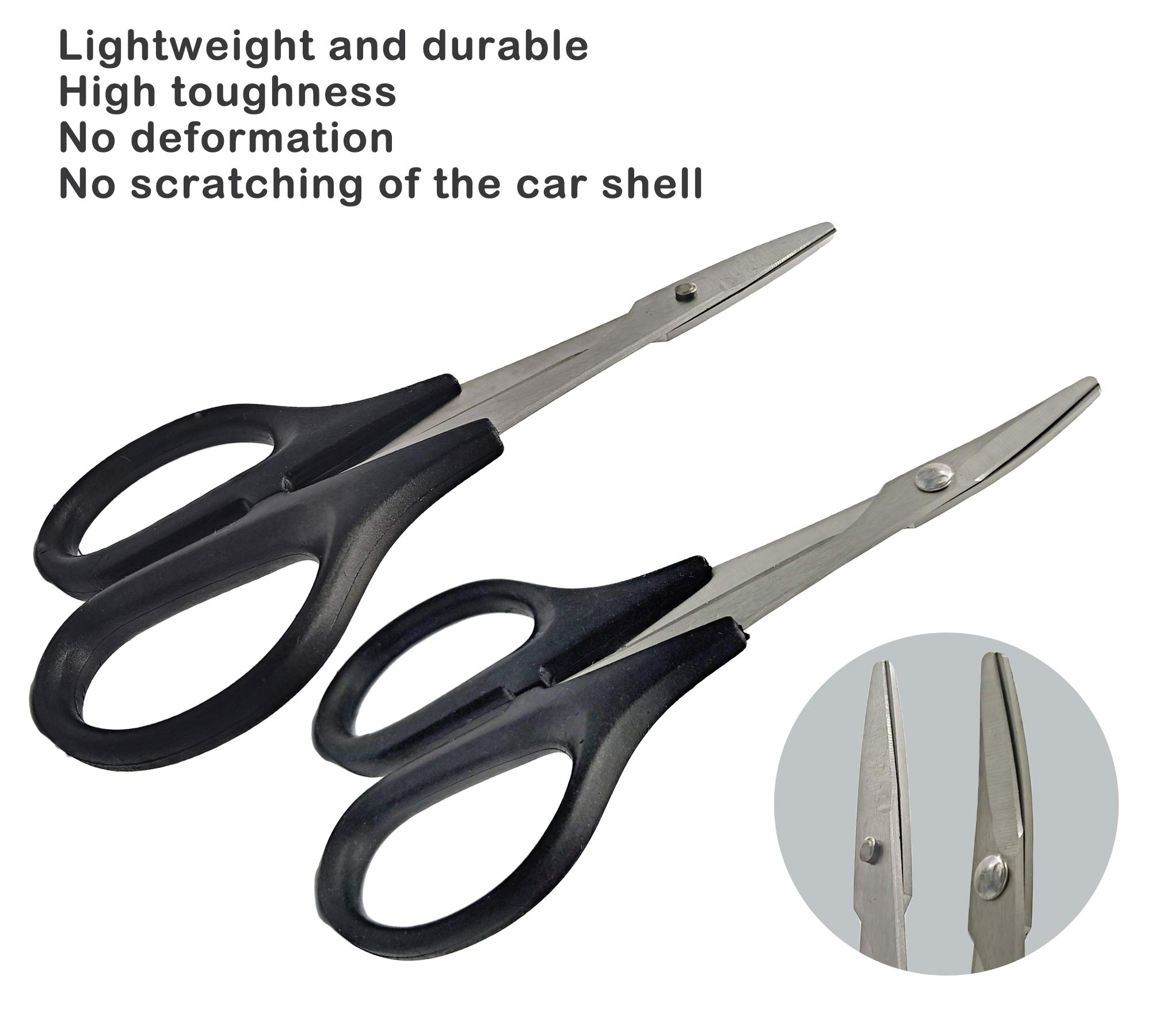 HOPLEX RC Body Reamer 0-14mm Hole Puncher with Sleeve and Curved Scissors & Straight Scissors Set RC Car Body Mounting for RC Car Truck Bodyshell Hobby Repair Tools