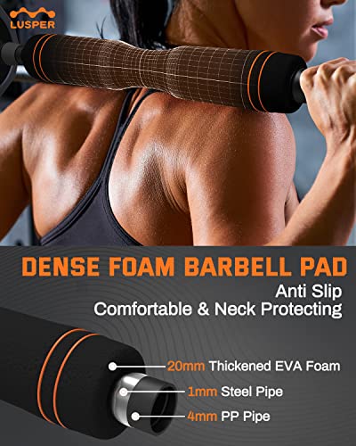 Lusper Dumbbell Set Adjustable Weights, 66LB Free Weight with 3 Modes, for Home Gym, Multiweight Used as Barbell, Kettlebell Star Collars, Fitness Exercise Equipment Men and Women