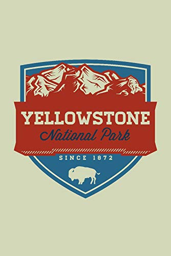 Yellowstone National Park, Contour (Canvas Deluxe Tote Bag, Faux Leather Handles & Zip Pocket)
