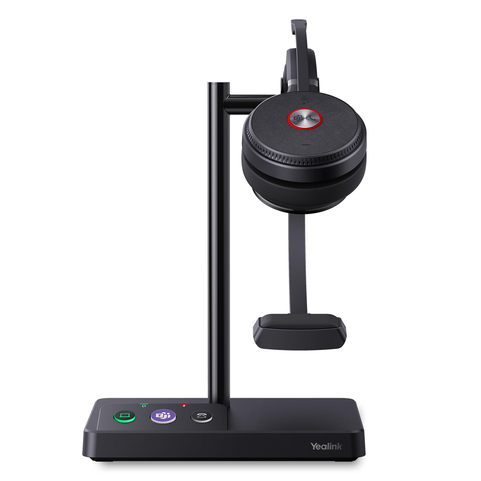 Yealink WH62 Wireless Headset with Microphone for PC Computer Laptop Zoom Teams Certified Headset for Office IP VoIP Phones DECT Headset SIP Phone for Unified Communication
