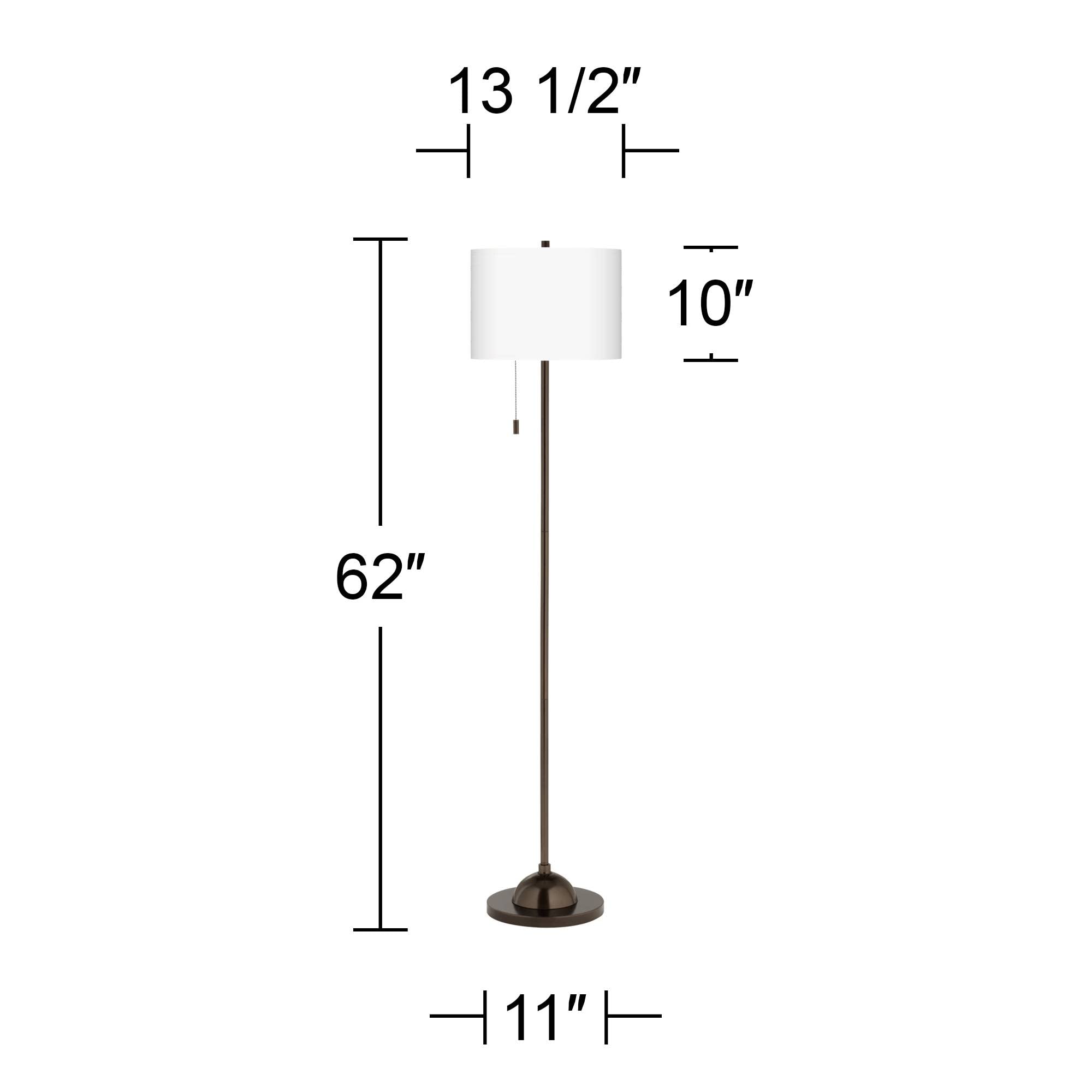 Giclee Glow Moose Lodge Bronze Club Floor Lamp with Print Shade
