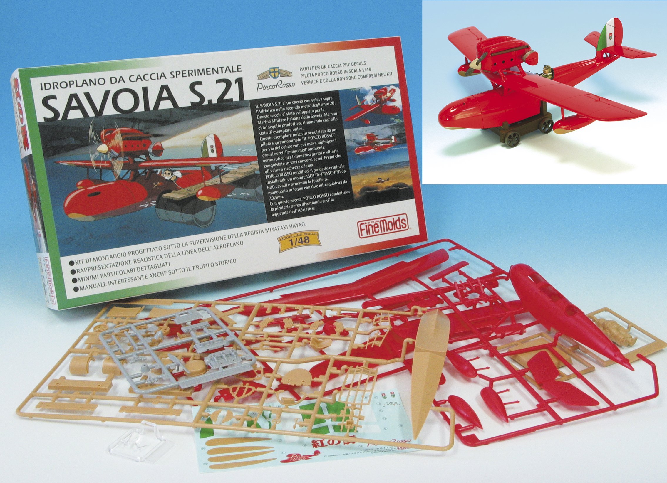 1/48 Savoia S.21 Airplane first edition Plastic Model Finemolds