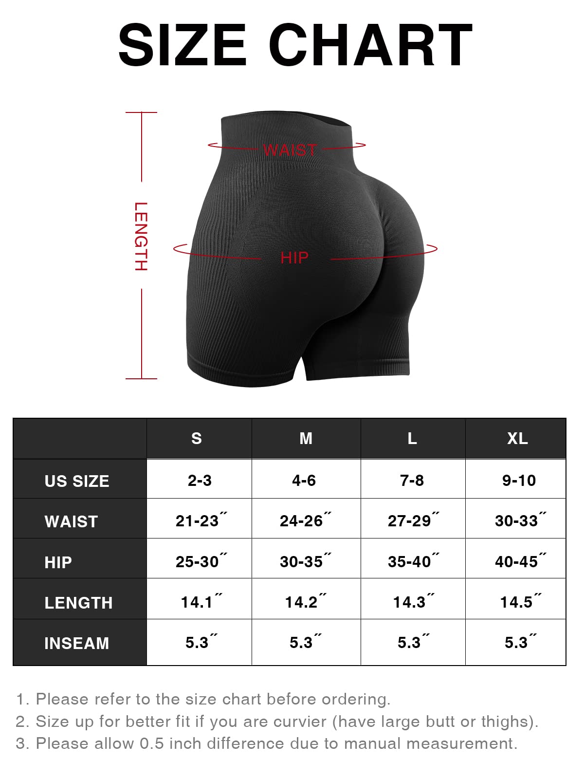 YNNTHY Women's 3 Piece Workout Shorts Scrunch Butt Lifting High Waist Gym Biker Shorts Seamless Ruched Booty Yoga Shorts S-XL(Y61XL-B/Br/Grey)