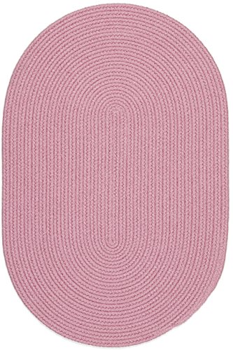 Fun Braids Solid Pink 4X6 Oval