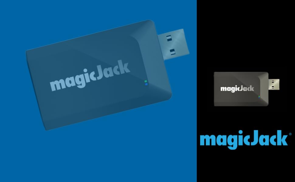 magicJack, New 2022 VOIP Phone Adapter, Portable Home and On-The-Go Digital Service. Unlimited Calls to US and Canada. NO Monthly Bill | Featuring magicIN™ & magicOUT™ Service