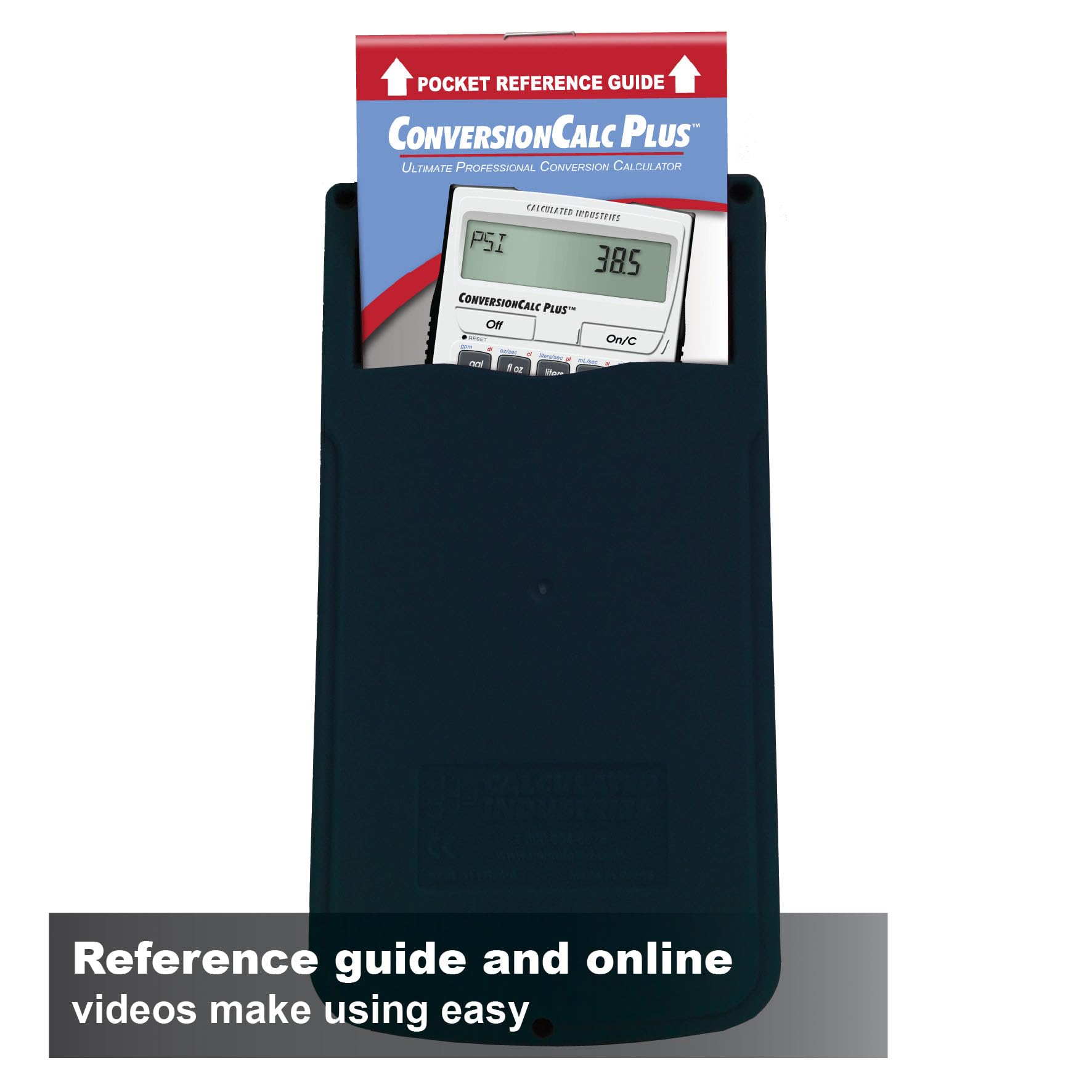 Calculated Industries 8030 ConversionCalc Plus Ultimate Professional Conversion Calculator Tool for Health Care Workers, Scientists, Pharmacists, Nutritionists, Lab Techs, Engineers and Importers