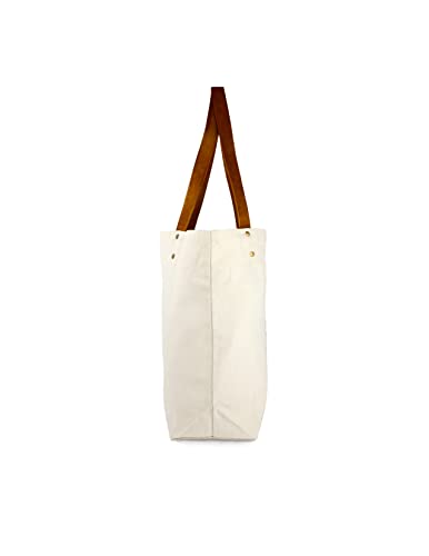 Vermont, Bear in Moonlight, Contour (Canvas Deluxe Tote Bag, Faux Leather Handles & Zip Pocket)