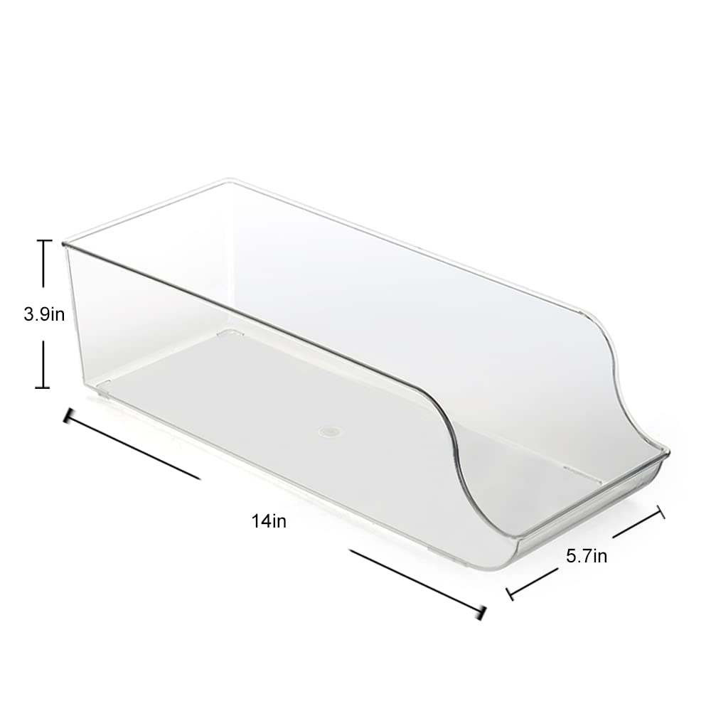 4 Pack Soda Can Organizer for Refrigerator,Can Dispenser Refrigerator Organizer for Kitchen Cabinets Cupboard BPA-Free