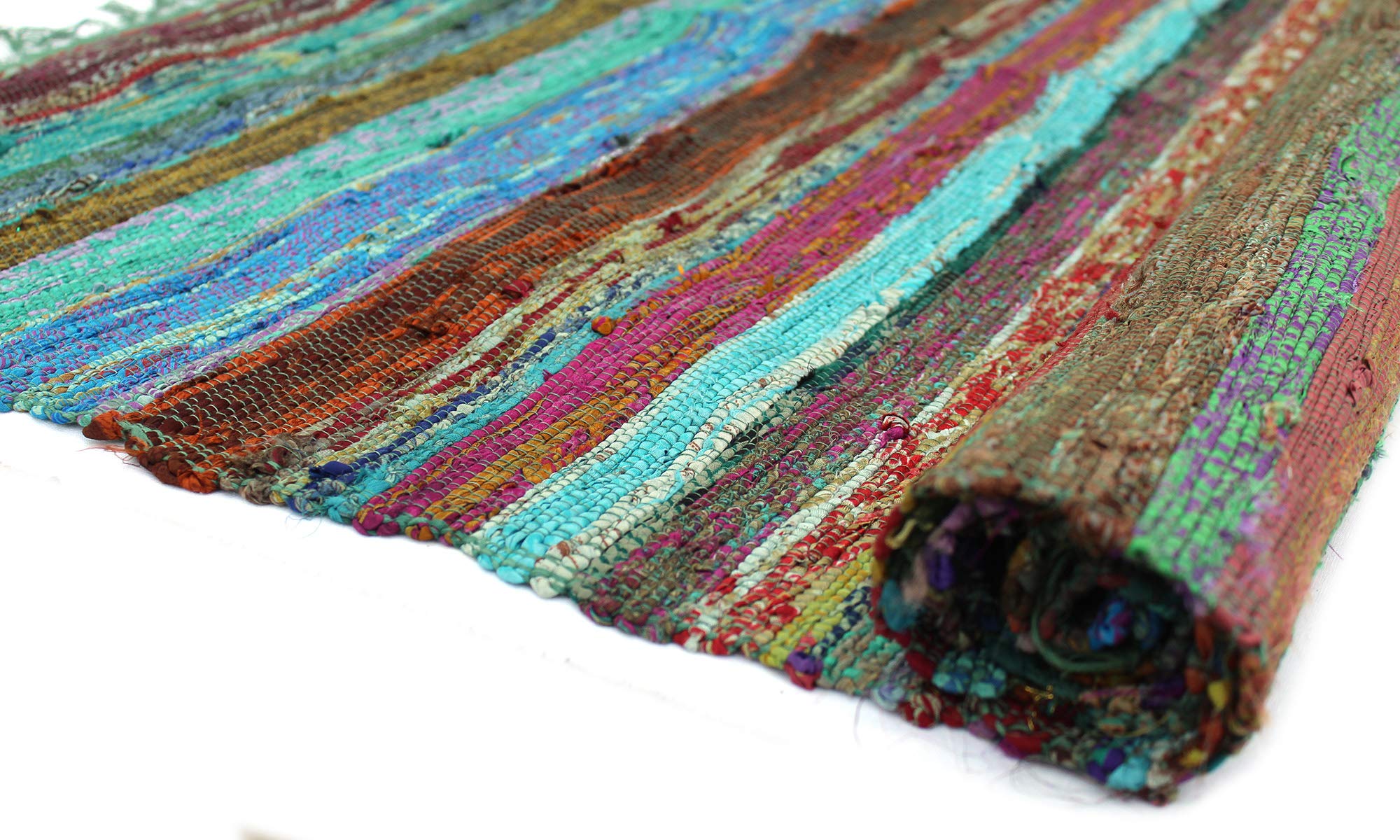 Handmade Braided Chindi Rug, Rag Rug, Area Rug, Carpet Rug, Runner Rug 3x5 Foot, 4x6 Foot, 5x7 Foot (4x6 Foot)