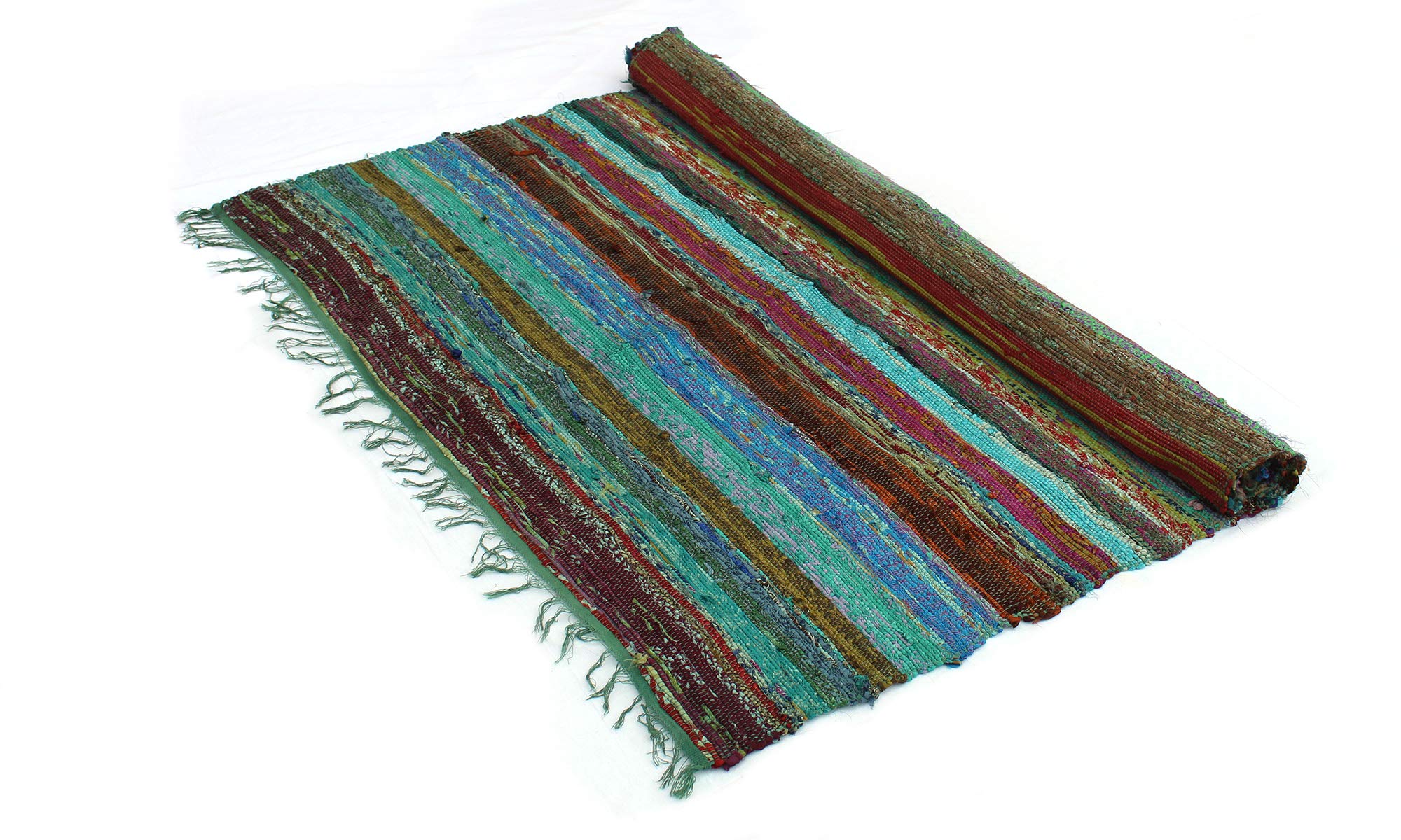 Handmade Braided Chindi Rug, Rag Rug, Area Rug, Carpet Rug, Runner Rug 3x5 Foot, 4x6 Foot, 5x7 Foot (4x6 Foot)