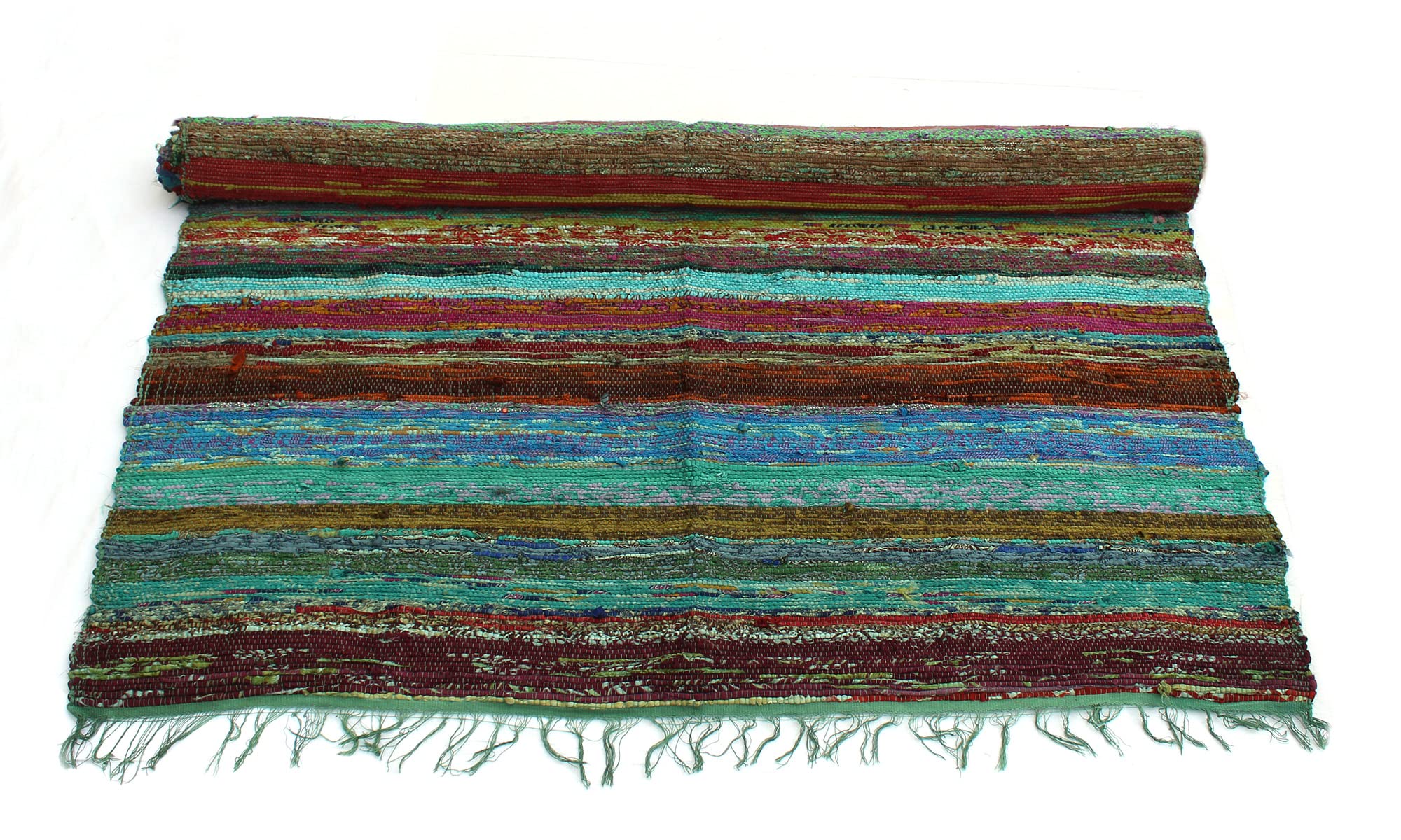 Handmade Braided Chindi Rug, Rag Rug, Area Rug, Carpet Rug, Runner Rug 3x5 Foot, 4x6 Foot, 5x7 Foot (4x6 Foot)
