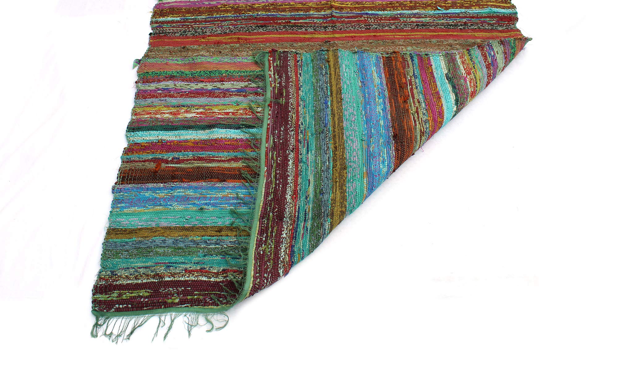 Handmade Braided Chindi Rug, Rag Rug, Area Rug, Carpet Rug, Runner Rug 3x5 Foot, 4x6 Foot, 5x7 Foot (4x6 Foot)