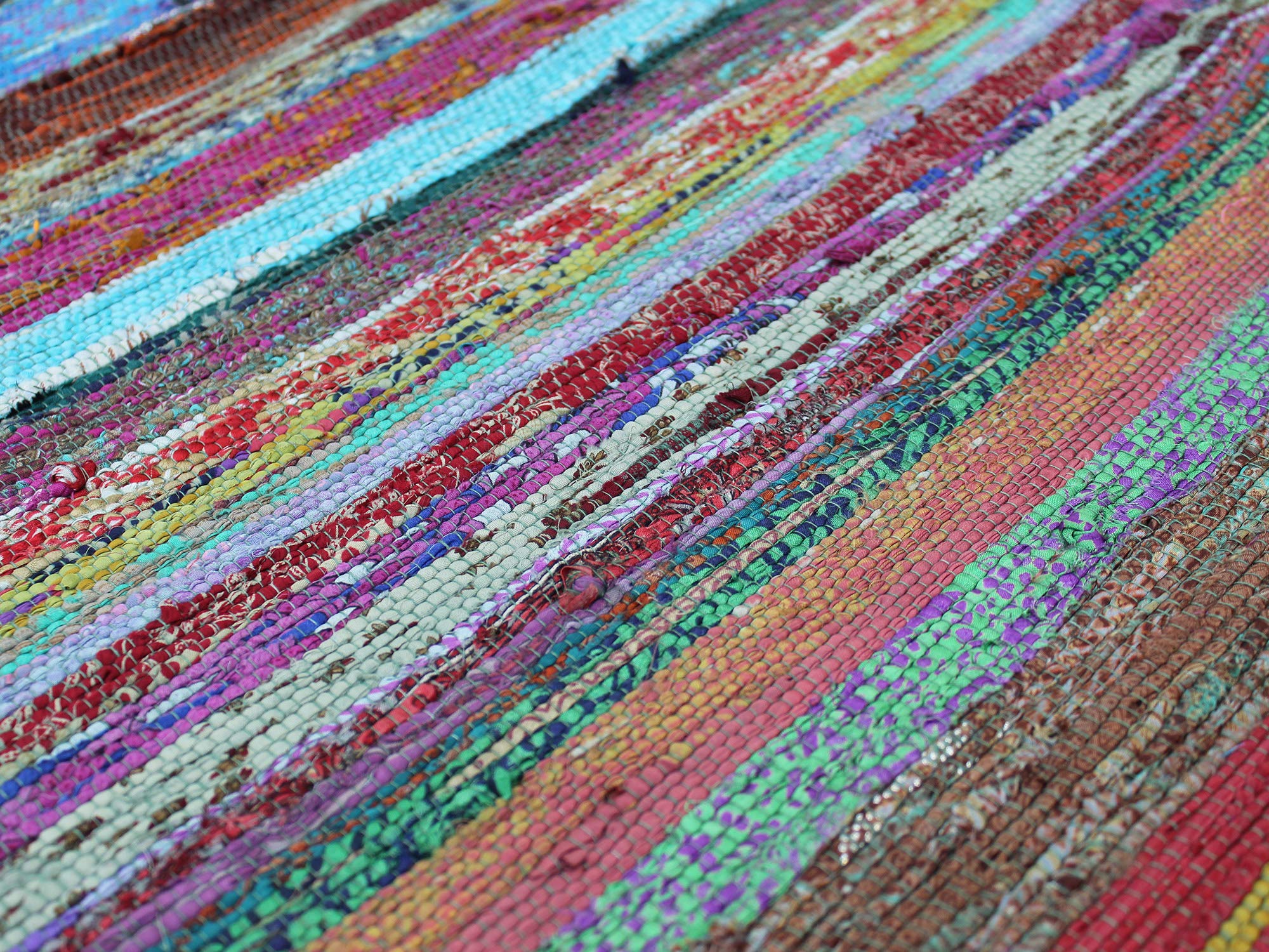 Handmade Braided Chindi Rug, Rag Rug, Area Rug, Carpet Rug, Runner Rug 3x5 Foot, 4x6 Foot, 5x7 Foot (4x6 Foot)