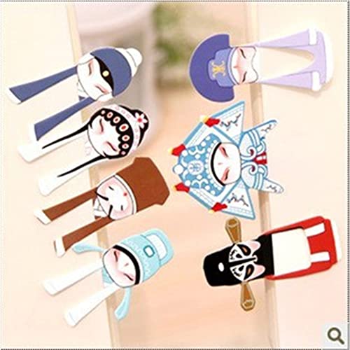NHW 35Pcs Exquisite Chinese Classical Beijing Peking Opera Mini Facebook Bookmarks Creative Stationery Set Best Gift for Student (7)
