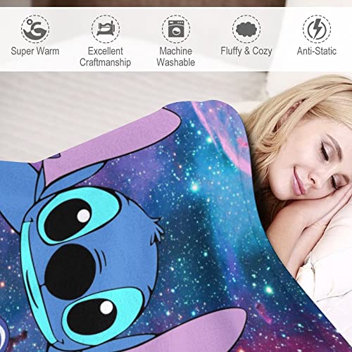 Cartoon Blanket Super Soft Flannel Throw Blanket Warm Comfortable Blanket Gifts for Kids Adults All Season 50"x40"